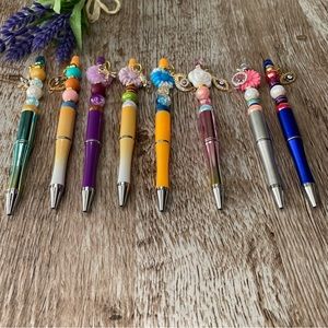Hand Crafted | Office | Handcrafted Pens Evil Eye Flower Beaded Unique ...